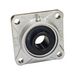 solveindustrial | 4-Bolt Flange Ball Bearing Mounted Unit, 1.25 in Bore, 206 Series, Nickel ...