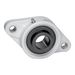solveindustrial | 2-Bolt Flange Ball Bearing Mounted Unit, 1.25 in Bore, Thermoplastic Housing ...