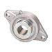 solveindustrial | 2-Bolt Flange Ball Bearing Mounted Unit, 1.00 in Bore, Stainless Steel Housing ...