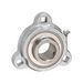 solveindustrial | 3-Bolt Flange Ball Bearing Mounted Unit, Light Duty, 1.25 in Bore, Stainless ...