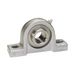 Solve Industrial | Pillow Block Ball Bearing Mounted Unit, 0.50 in Bore, Nickel Plated Housing ...