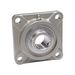 solveindustrial | 4-Bolt Flange Ball Bearing Mounted Unit, 2.00 in Bore, 211 Series, Stainless ...