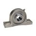 solveindustrial | Pillow Block Ball Bearing Mounted Unit, 1.25 in Bore, Stainless Steel Housing ...